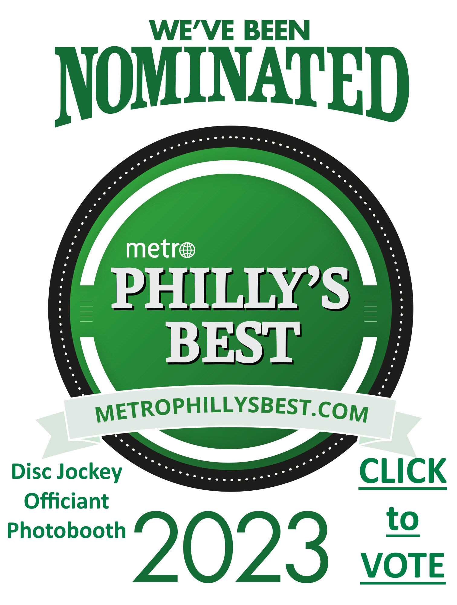 Nominated For Best DJ – Photobooth & Officiant at Metro Philly’s Best ...